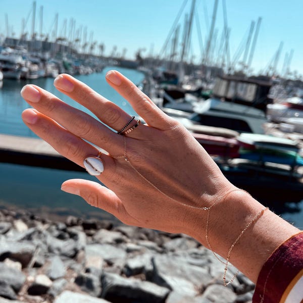 Gold Sea Glass Ring - Etsy