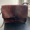 Leather Bag, With Brass Strap Closure - Etsy