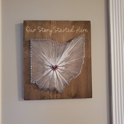 DIY Kansas String Art Kit State String Art Kit Kansas Nail - Etsy