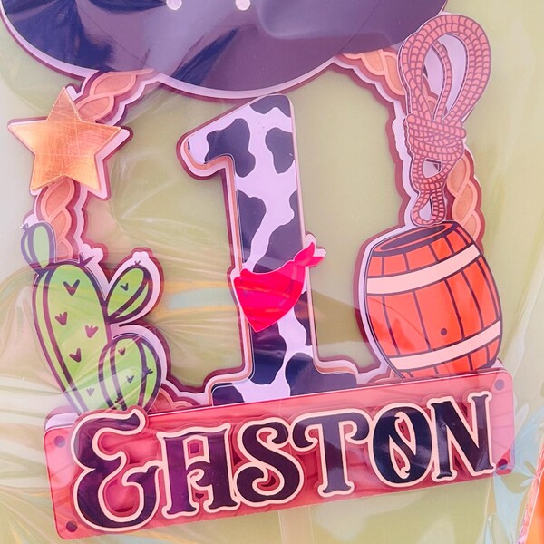 Tropical Birthday Topper, Summer Birthday Topper, Pool Party Cake ...