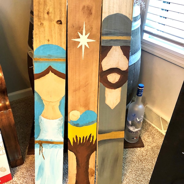Pallet Wood Christmas Nativity Set - PATTERN - Etsy