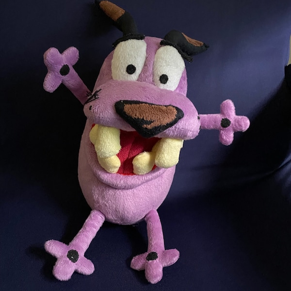 Plush Inspired by the Cartoon Character Courage the Cowardly Dog 9,8 ...