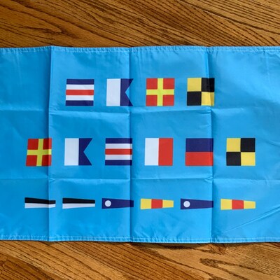 Custom Boat Flag Personalized Using Nautical Signal Symbols - Etsy