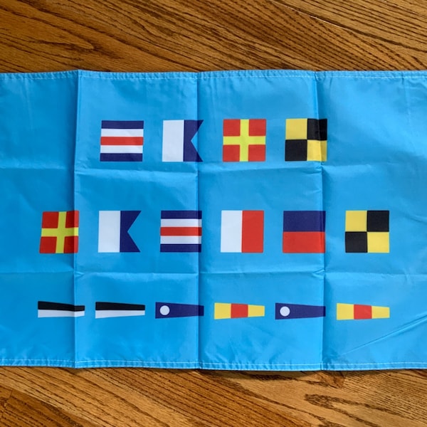 Custom Boat Flag Personalized Using Nautical Signal Symbols - Etsy