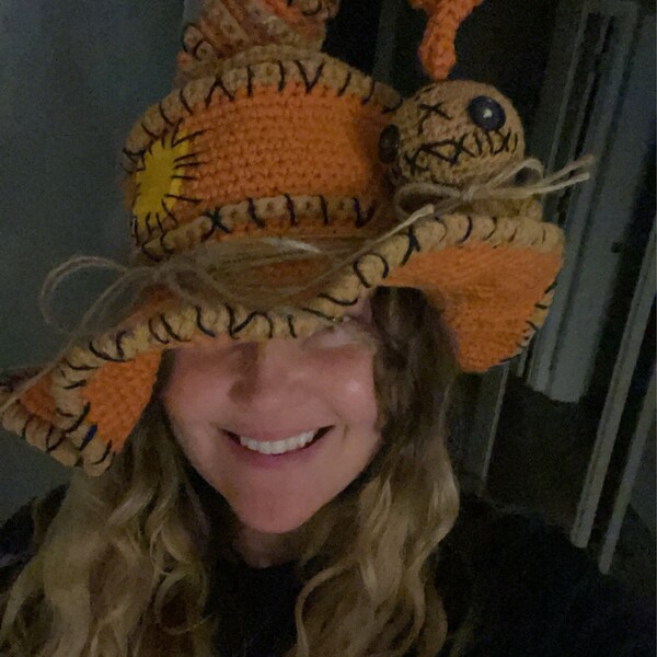 Crochet Black/violet Ombre Twisted Witch Hat - Witch Costume Hat ...