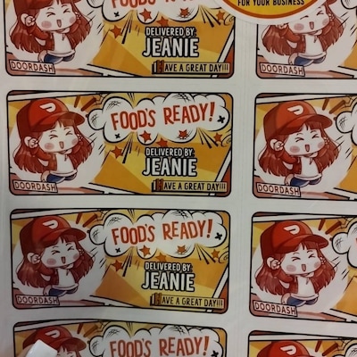 Personalized Uber Eats Labels Delivery Circle Stickers Food Delivery - Etsy