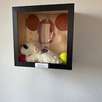Small Extra Deep Wooden Personalized Shadow Box Frame With Glass Door, Display Case, Memory Box ...