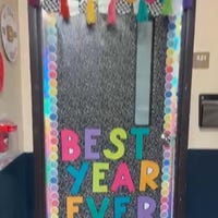 Welcome Back to School Bulletin Board Kit Retro Rainbow Classroom Decor ...