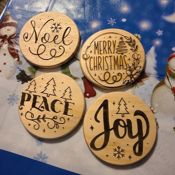 Layered Christmas Ornaments Lightburn File Laser Engraver Cutter Image ...