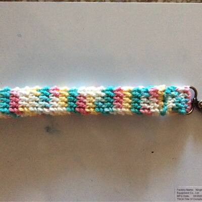 Crochet Wrist Strap Keychain Pattern - Etsy