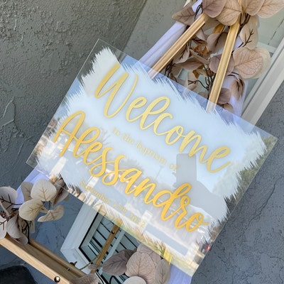 Custom Acrylic Sign Custom Easel Sign Personalized Easel Sign - Etsy