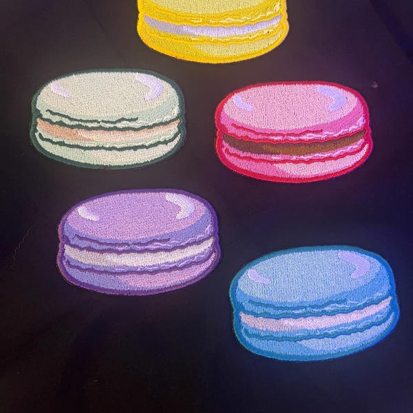 Macaron Patches - Etsy