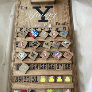 Wooden Calendar Wooden Perpetual Calendar Farm Calendar | Etsy