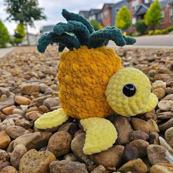 Pineapple Turtle Pattern Crochet PDF Download Beginner Friendly ...