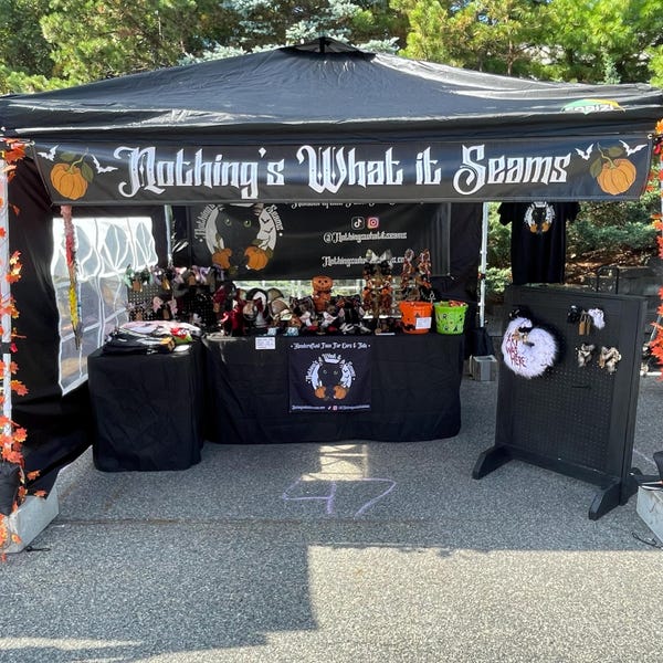 3-piece Custom Value Craft Show Package, Front 1x9 Banner, Back 3x8 ...