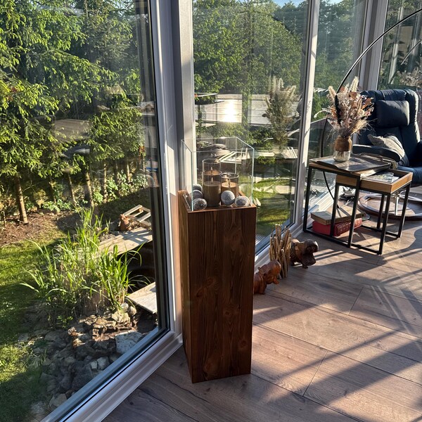 Rustic Decorative Column, Wooden Column, Tree Trunk Decoration, Floor ...