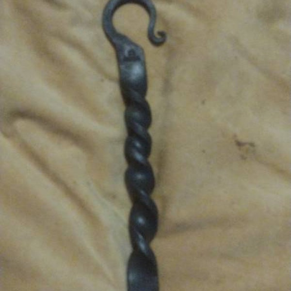 Workbench Holdfast With Leaf Finial, 3/4" or 1" Hole. Hand Forged by ...