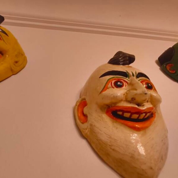 Wooden Monkey Mask . 100 % Hand Carved From Nepal - Etsy