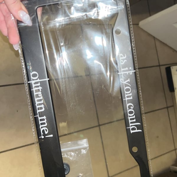 As If You Could Outrun Me Funny Gen Z Twilight Meme License Plate Frame ...