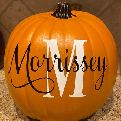 Personalized Pumpkins Monogrammed Pumpkin Decorative - Etsy