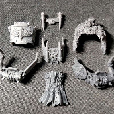 Human, Kobold, Lizardmen and Orc Skulls From Foe Figures/basing/bits ...