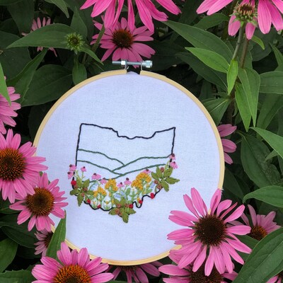 Ohio State Embroidery Pattern Instant Digital Download PDF Embroidery ...