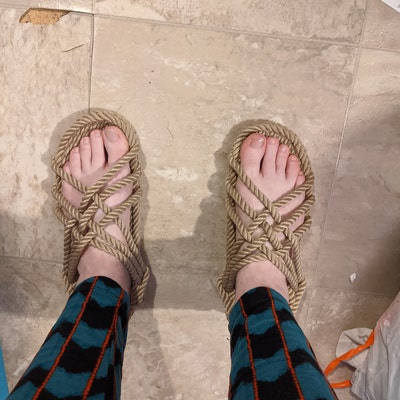 6 Strap Rope Sandal Women's - Etsy