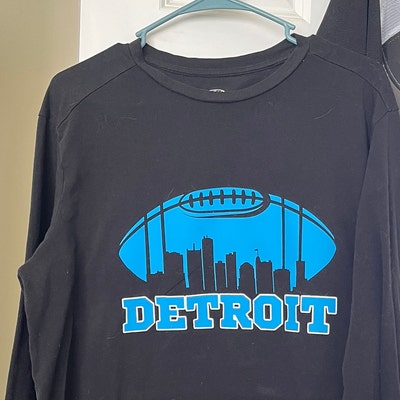 Detroit Football Inspired Design Fan Art With Skyline for Printing ...