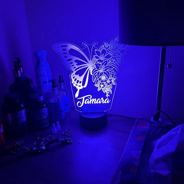 Basketball Personalized LED Night Light Custom Gift for Fans, Sports ...