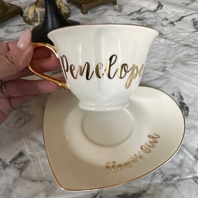 Tea Cup Personalized Tea Cups Custom Tea Cup Tea Lover Gift Teacup Gift ...