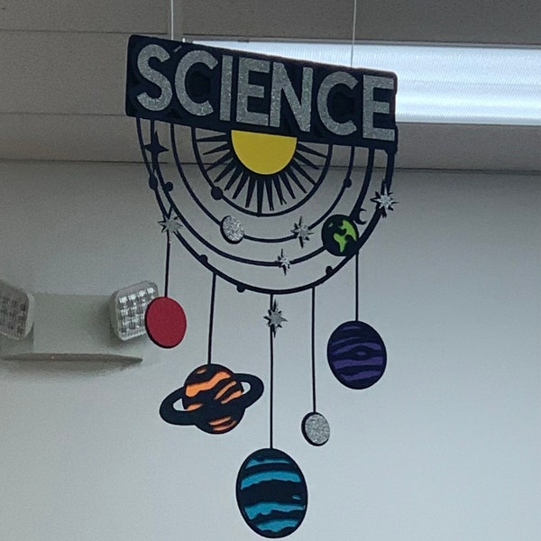 Solar System SVG, Celestial Art With Planets, Sun and Stars Paper Cut ...