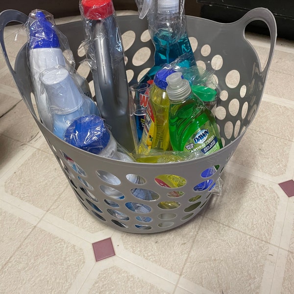 Cleaning Supply House Warming Gift Basket- Survival Kit New Home Owners ...