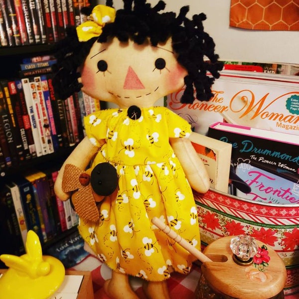 Primitive Raggedy Ann Doll~raggedy Ann~doll~ragdoll~handmade~annie and ...