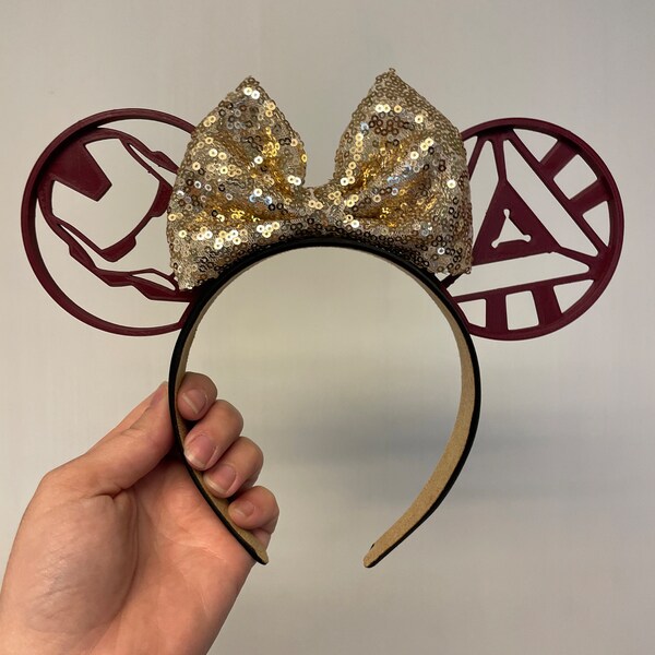 Iron Man Mickey Mouse Ears, 3D Iron Man Minnie Mouse Ears, Iron Man ...