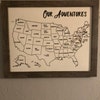 USA Map With Push Pins to Track Travels, Our Adventures Travel Map ...