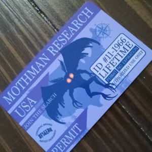 Cryptid Search Permit Collection Wallet-sized Metal Card - Etsy