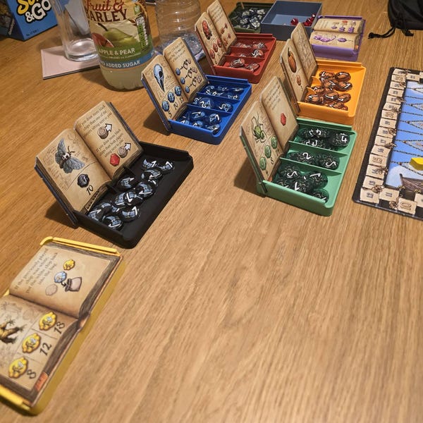 Quacks of Quedlinburg Board Game Trays 3D Printed Deluxe Upgrade Trays ...