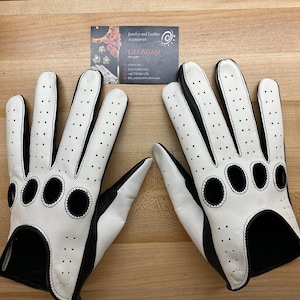 Fingerless Long Leather Gloves/ Super Soft Black Leather Gloves-black-red-women Gift-glamour ...