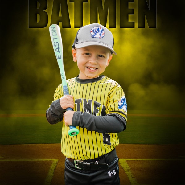 Photoshop Baseball Poster Template, Digital Sports Background Tball ...