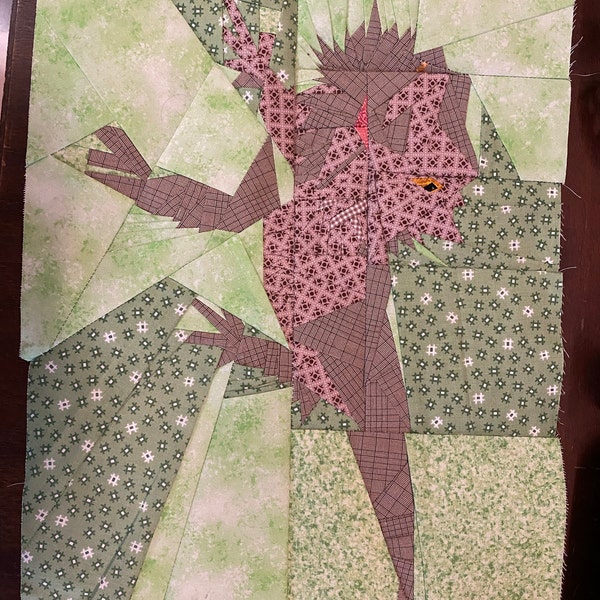 Bearded Dragon Quilt Block Pattern - Etsy