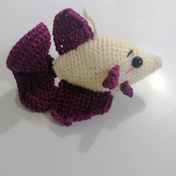 PATTERN: Betty the Betta Fish Pattern - Amigurumi Betta Fish Pattern ...