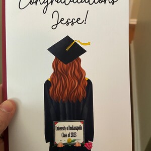 Graduation 2023 Cheer Cheerleader Custom Card Personalized - Etsy
