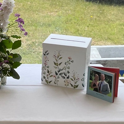 Botanical Card Post Box, Wedding Card Keepsake Box, Wedding Cards Box ...