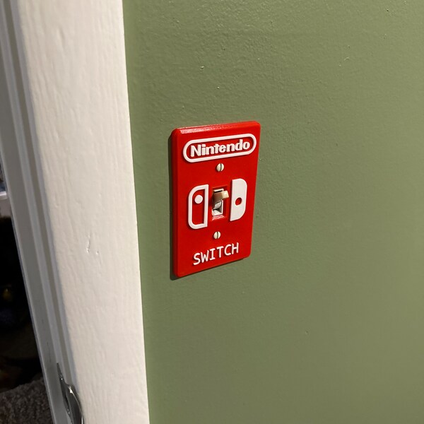 Nintendo Switch Light Switch Plate (rocker Switch) - Etsy