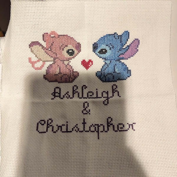 Stitch and Angel Cross Stitch Pattern PDF | Instant Download | Modern ...