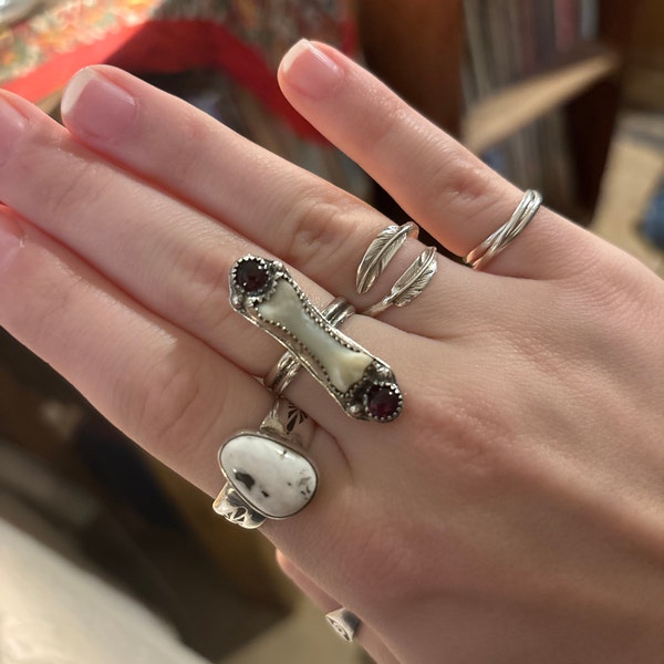 Coyote Bone Handmade Sterling Silver Ring - Etsy