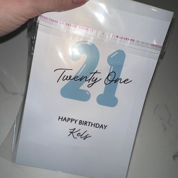 Custom 21st Birthday Wine Label/funny Birthday Gift/happy Twenty One ...