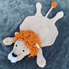 Lion Baby Rug | PDF File | Finger Crochet Pattern | Idea for Gift ...