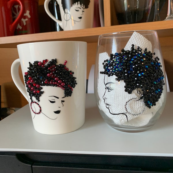 Bundle of 5 Woman Svg Afro Queen Diva African American Lady Nubian ...
