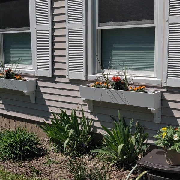Sale Farmhouse 24" Tapered Front Window Box Paintable Made to Order ...